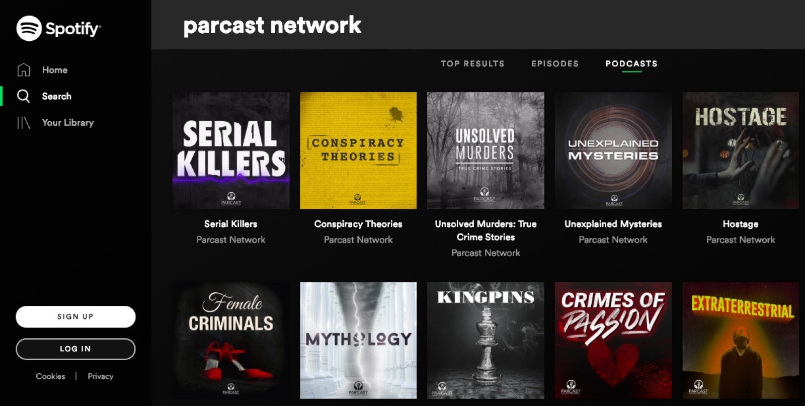 spotify-parcast - SuperToast